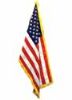 Indoor US Fringed Flags