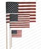 4 x 6 Cotton Mounted U.S. No-Fray Flags